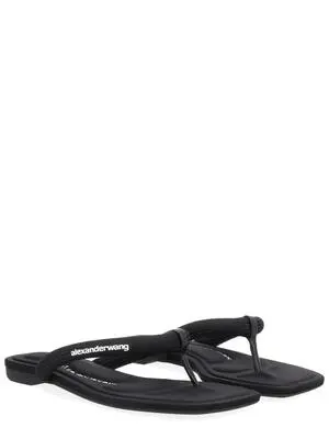Alexander Wang Jenna Tubular Thong Sandals - Black