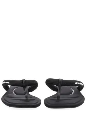 Alexander Wang Jenna Tubular Thong Sandals - Black