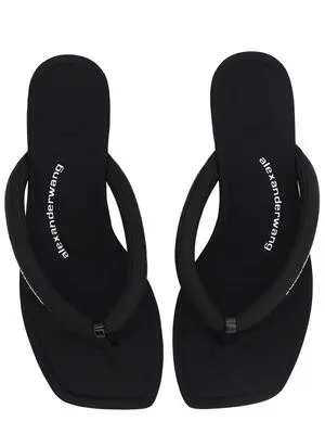Alexander Wang Jenna Tubular Thong Sandals - Black