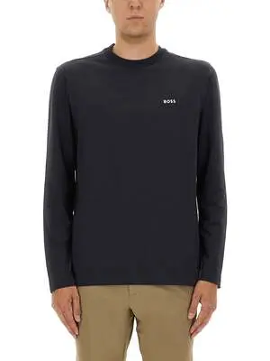 BOSS T-shirt Con Logo - Blue