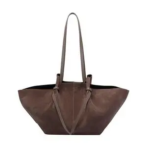 Yuzefi Large Suede Mochi Shoulder Bag