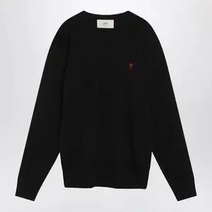AMI Paris De Coeur Sweater - Black