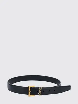 Saint Laurent Cassandre Belt In Leather
