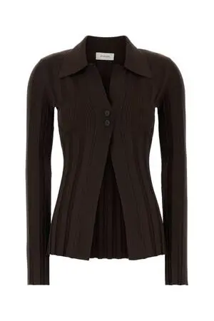 Sportmax Stretch Viscose Blend Albio Cardigan - Brown
