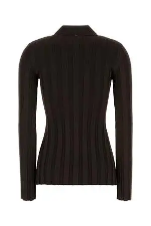 Sportmax Stretch Viscose Blend Albio Cardigan - Brown