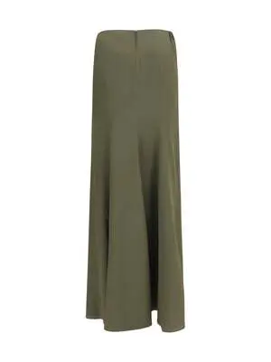 Alexander McQueen Draped Long Skirt