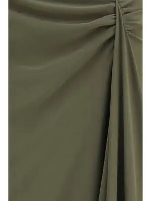 Alexander McQueen Draped Long Skirt
