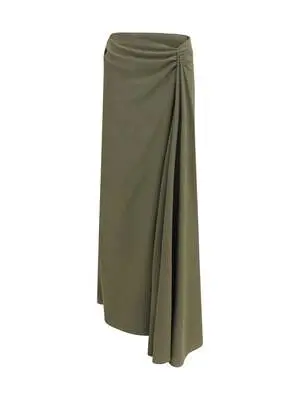 Alexander McQueen Draped Long Skirt