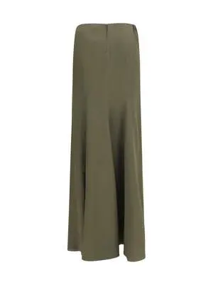 Alexander McQueen Draped Long Skirt