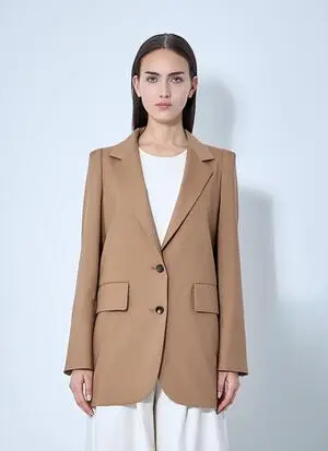 Max Mara Single-breasted Blazer - Cream