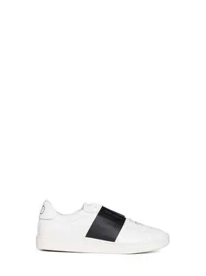 Valentino Garavani White And Black Nappa Calfskin Open Royco Sneakers - Multicolor