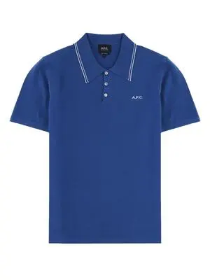 A.p.c. Polo Alex Con Logo - Blue