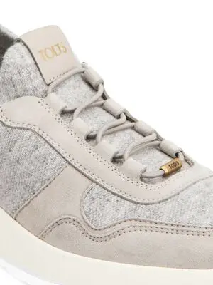 TOD'S Leather And Suede Detail Sneakers - Multicolor