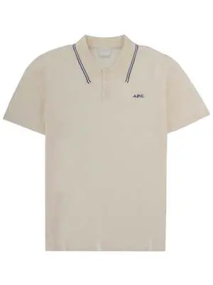 A.p.c. Polo Alex Con Logo - Cream