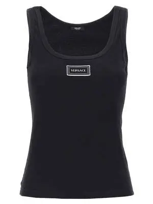 Versace 90s Vintage Logo' Tank Top - Black