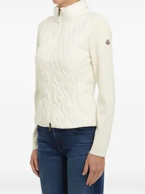 Moncler Wool And Nylon Padded Cardigan
