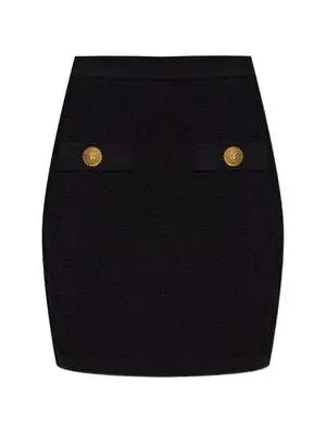 Balmain Quilted Mini Skirt - Multicolor