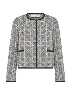 Dior Dior Women Macrocannage Jacket Gray