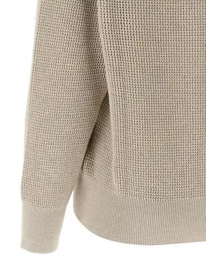 Brunello Cucinelli Metallic Pullover - Cream