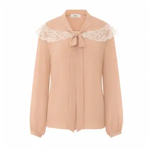 Chloé Chloé Silk Blend Pussybow Blouse Pink