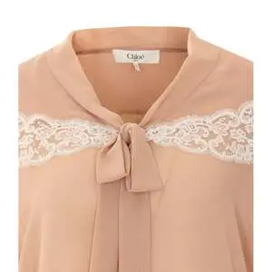 Chloé Silk Blend Pussybow Blouse