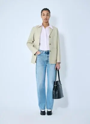 TOTEME Clean Leather Blazer - Multicolor