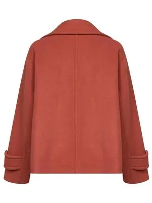 Chloé Wool Blend Oversized Short Coat - Multicolor