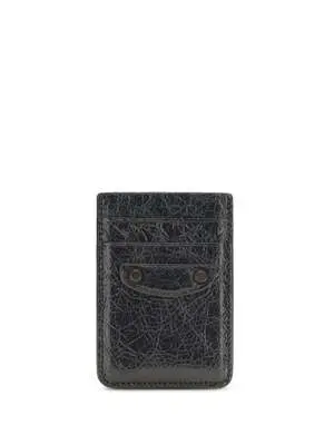 Balenciaga Le City Magnetic Card Holder - Black