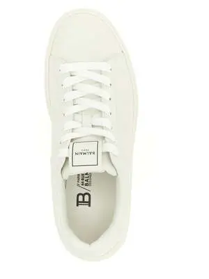 Balmain B-cout Leather Sneakers - White