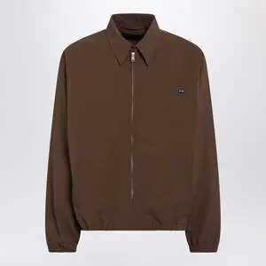 Prada Blouson In Tobacco Technical Fabric - Brown