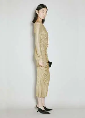 Dolce & Gabbana Lurex Mesh Midi Dress