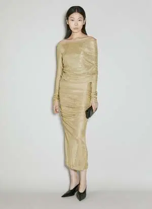 Dolce & Gabbana Lurex Mesh Midi Dress
