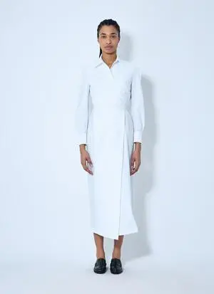 Max Mara Poplin Shirt Dress - White