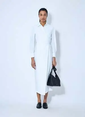 Max Mara Poplin Shirt Dress - White