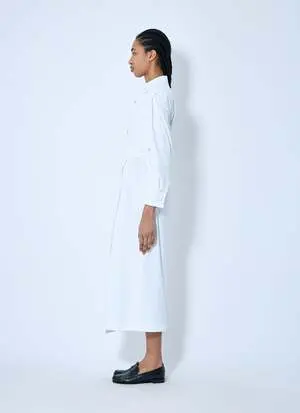 Max Mara Poplin Shirt Dress - White