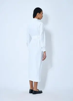 Max Mara Poplin Shirt Dress - White