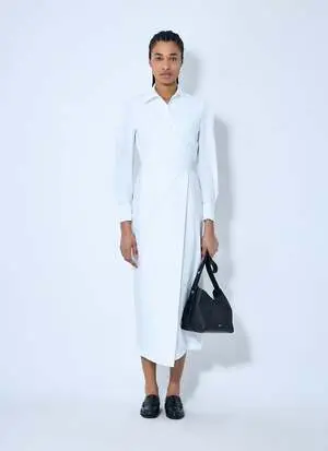 Max Mara Poplin Shirt Dress - White