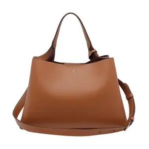 TOD'S Medium Leather Handbag With T Timeless Charm