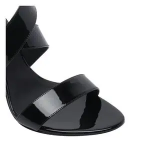 Alaïa Patent Leather Cone Pump Sandals - Black