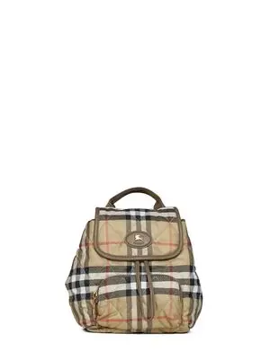 Burberry Sand Beige Horseshoe Mini Backpack - Multicolor