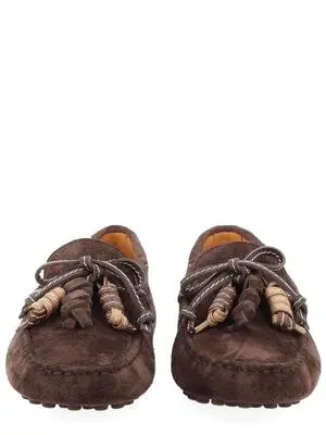 TOD'S Suede Moccasins - Brown