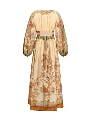 Zimmermann Indra Elasticated Waist Maxi Dress - Multicolor