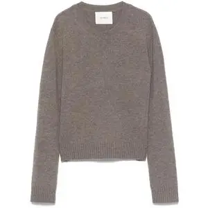 LISA YANG Cashmere Crew Neck Pullover - Brown