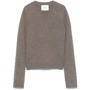 LISA YANG Cashmere Crew Neck Pullover - Brown
