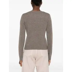 LISA YANG Cashmere Crew Neck Pullover - Brown