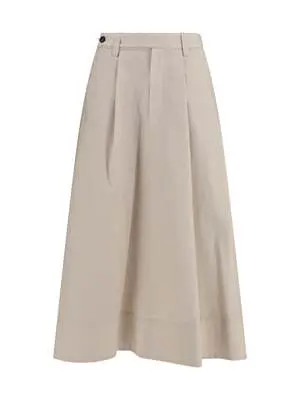 BRUNELLO CUCINELLI Brunello Cucinelli Women Cotton Poplin Skirt With Monili Detail