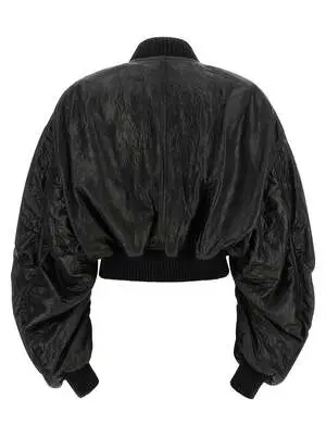 Rick Owens Secchia Cropped Flight' Bomber Jacket