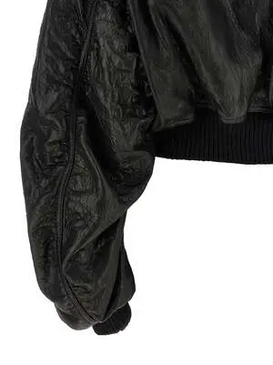 Rick Owens Secchia Cropped Flight' Bomber Jacket