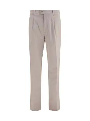 Brunello Cucinelli Cotton Blend Chino Pants - Cream