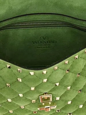 Valentino Garavani Rockstud Spike Shoulder Bag - Green